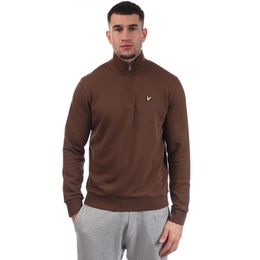 Lyle & Scott Lyle & Scott - mit kurzem Rei&szlig;verschluss Sweatshirt f&uuml;r Herren Loopback (Braun)
