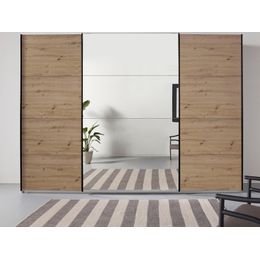 Schwebet&uuml;renschrank Rauch "Kleiderschrank Schrank Garderobe Ankleide TOPSELLER OTELI", braun (eiche artisan), B:315cm H:229cm T:62cm, Holzwerkstoff, Schr&auml;nke, Schwebet&uuml;renschrank, Breiten 203/271/315/360 cm H&ouml;hen 210/229 cm MADE IN GERMANY