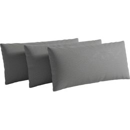 Sit & More Sofakissen SIT & MORE "Chelsea", anthrazit, B:60cm H:30cm, Stoff, Polsterauflagen, Sofakissen, zur Auswahl Sets mit 2 oder 3 St&uuml;ck
