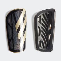 Fu&szlig;ball Schienbeinschoner adidas Performance "TIRO LEAGUE SCHIENBEINSCHONER", Gr. L, schwarz-wei&szlig; (schwarz, gold metallic, wei&szlig;), Protektoren