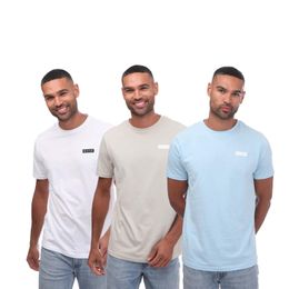 Nicce - "Asuka" T-Shirt f&uuml;r Herren(3er-Pack) (Bunt)