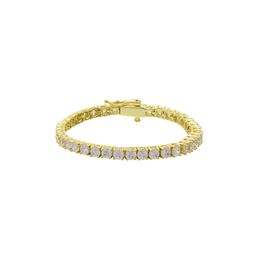 Fashionbox Armband Messing vergoldet mit Zirkonia weiss 16 cm