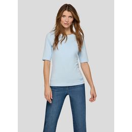 Kurzarmshirt Rabe, Damen, Gr. 38, himmelblau, Jersey, Obermaterial: 95% Baumwolle, 5% Elasthan, unifarben, normal h&uuml;ftbedeckend, Rundhals, Shirts, unifarben, mit Rundhals