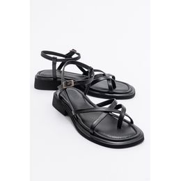 Antas Mit Riemchen Leder Flach Sandalen (Women)