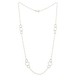 Der Kettenmacher Fantasy Kette 925/- Sterling Silber diamantiert vergoldet 80 cm