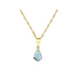 Diamonds by Ellen K. Fascination by Ellen K. Halskette 375 Gold mit Blautopas (beh.) und Zirkonia wei&szlig;