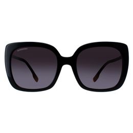 Burberry Quadrat Damen Schwarz Grau Farbverlauf BE4323