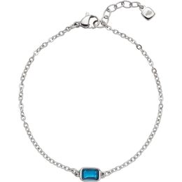 CIAO! BY LEONARDO Armband CIAO BY LEONARDO "Sophia CIAO", blau (edelstahlfarben, blau, blau), Armb&auml;nder, Damen, 20cm, Edelstahl, Armband, mit Kristallglas