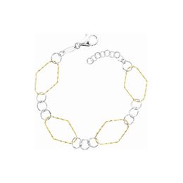 Der Kettenmacher Fantasy Armband 925/- Sterling Silber rhodiniert/vergoldet 19