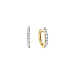 Diamonds by Ellen K. Fascination by Ellen K. Klappcreolen 585/- Gelbgold bicolor Zirkonia