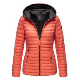 Marikoo Damen Steppjacke &ndash; Asraa, leicht mit Kapuze & Kontrastfutter