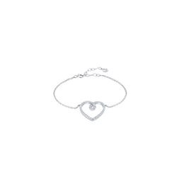 LEIS Armband 925 Sterling Silber rhodiniert Gl&auml;nzend Zirkonia wei&szlig;