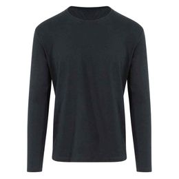 Ecologie - "Erawan" T-Shirt f&uuml;r Herren, Baumwolle aus biologischem Anbau, Lang&auml;rmlig (Samtschwarz)