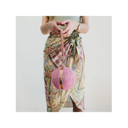 JULIE JULSEN Handbag Metall mit Zirkonia pink