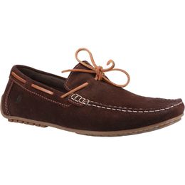 Hush Puppies Reuben Wildleder Herren Braun Bootsschuhe