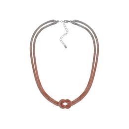 Steuer Modeschmuck Kette Meshkette doppelreihig ros&eacute;gold