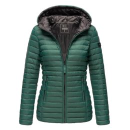 Marikoo Damen Steppjacke &ndash; Asraa, leicht mit Kapuze & Kontrastfutter