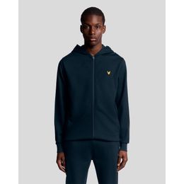 Lyle & Scott Lyle & Scott Sports Leichter Kapuzenpullover mit Rei&szlig;verschluss &ndash; Marineblau