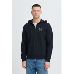 Kapuzensweatjacke Blend "BHBest", Herren, Gr. L, schwarz, Sweatware, 55% Polyester, 45% Baumwolle, unifarben, normal normal, ohne Ausschnitt, Rippb&uuml;ndchen, Sweatjacken, Sweatjacke mit Chest-Print