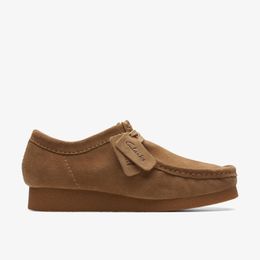 Clarks WallabeeEVO Dunkelsand Wildlederschuhe