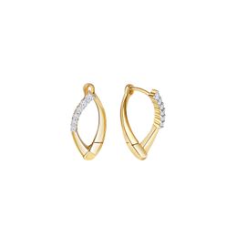 Diamonds by Ellen K. Fascination by Ellen K. Creolen 375/- Gelbgold bicolor Zirkonia