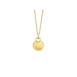 OROLINO Halskette Gold 585 mit nat&uuml;rlichem Brillant 0,02ct.