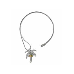 Steuer Modeschmuck Anh&auml;nger mit Kette Palmenanh&auml;nger an Kette