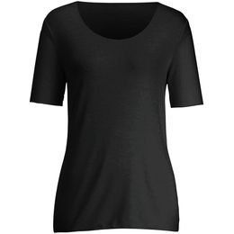 Peter Hahn - Rundhals-Shirt mit langem 1/2-Arm, schwarz, Gr. 40 / M
