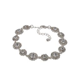 Steuer Modeschmuck Brosche Metall Feder Glasstein Perle wei&szlig;