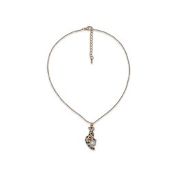 Steuer Modeschmuck Anh&auml;nger mit Kette Leopardenanh&auml;nger an Kette