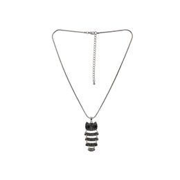 Steuer Modeschmuck Kette mit Anh&auml;nger silberfarben Anh&auml;nger Eule