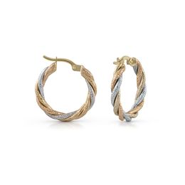 Diamonds by Ellen K. Fascination by Ellen K. Ohrringe Gold 585 dreifarbig 21mm Durchmesser