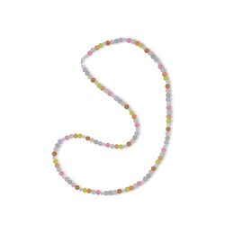 Steuer Modeschmuck Kette Modekette bunt pastell aus Perlen