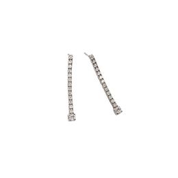 LEIS Ohrh&auml;nger 925 Sterling Silber rhodiniert Gl&auml;nzend Zirkonia wei&szlig;