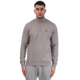 Lyle & Scott Lyle & Scott - mit kurzem Rei&szlig;verschluss Sweatshirt f&uuml;r Herren Loopback (Hellgrau)