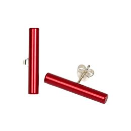 DeMarie Ohrringe eloxiertes Aluminium rot