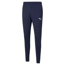 Trainingshose Puma "TEAMRISE POLY TRAINING PANTS", Herren, Gr. S, N-Gr, peacoat, Puma wei&szlig;, Piqu&eacute;, Obermaterial: 100% Polyester, unifarben, regular fit normal, Hosen Trainingshose, Regular Fit, f&uuml;r sportliche Aktivit&auml;ten, sportlicher Stil