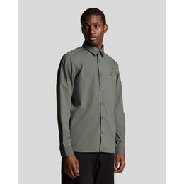 Lyle & Scott Lyle & Scott - Hemd f&uuml;r Herren, Bambus, Lang&auml;rmlig (Grau)