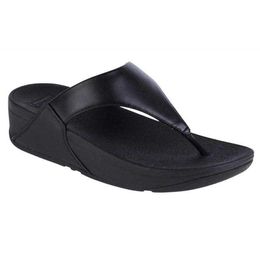 fitflop - "Lulu" Flipflops f&uuml;r Damen, Leder (Schwarz)