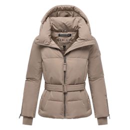 Marikoo Damen Steppjacke Aleyna mit Tailleng&uuml;rtel & Magnetverschl&uuml;ssen