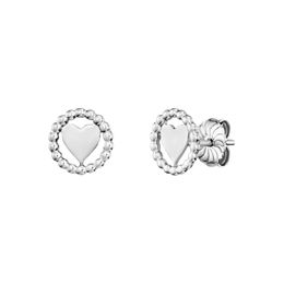 JULIE JULSEN Ohrstecker 925/- Sterling Silber rhodiniert Herz