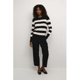 Kaffe Strickpullover Regular fit black offwhite
