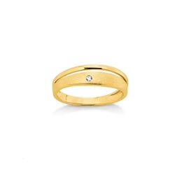 OROLINO Ring Gold 585 glanz/matt mit Brillant 0,02ct.
