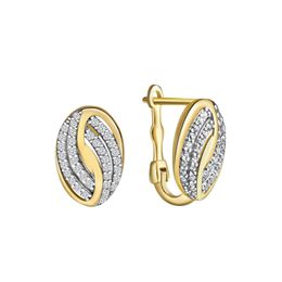 Diamonds by Ellen K. Fascination by Ellen K. Klappcreolen 585/- Gelbgold bicolor Zirkonia