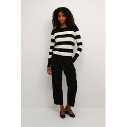 Kaffe Strickpullover Regular fit black offwhite