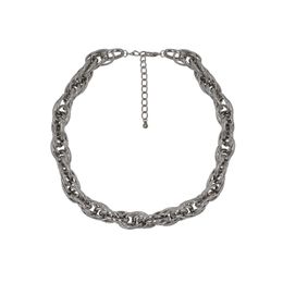 Steuer Modeschmuck Collier Metallkette rhodiumfarben