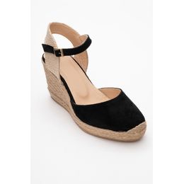 Sinta Wildleder Leder Plateform Espadrille (Damen)