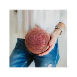 JULIE JULSEN Handbag Metall mit Zirkonia rot