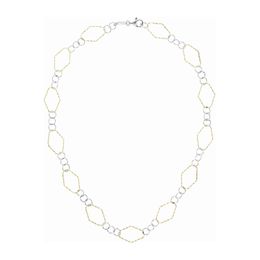 Der Kettenmacher Fantasy Kette 925/- Sterling Silber rhodiniert/vergoldet 50 cm