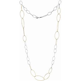Der Kettenmacher Fantasy Kette 925/- Sterling Silber rhodiniert/vergoldet 80 cm
